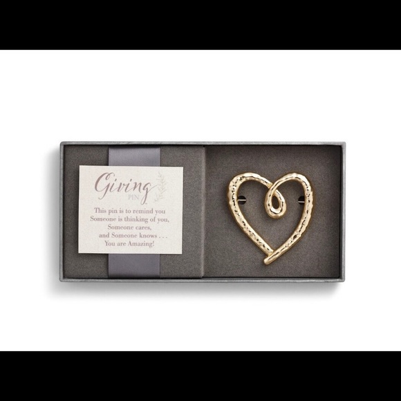 Demdaco | Jewelry | Heart Giving Pin | Poshmark